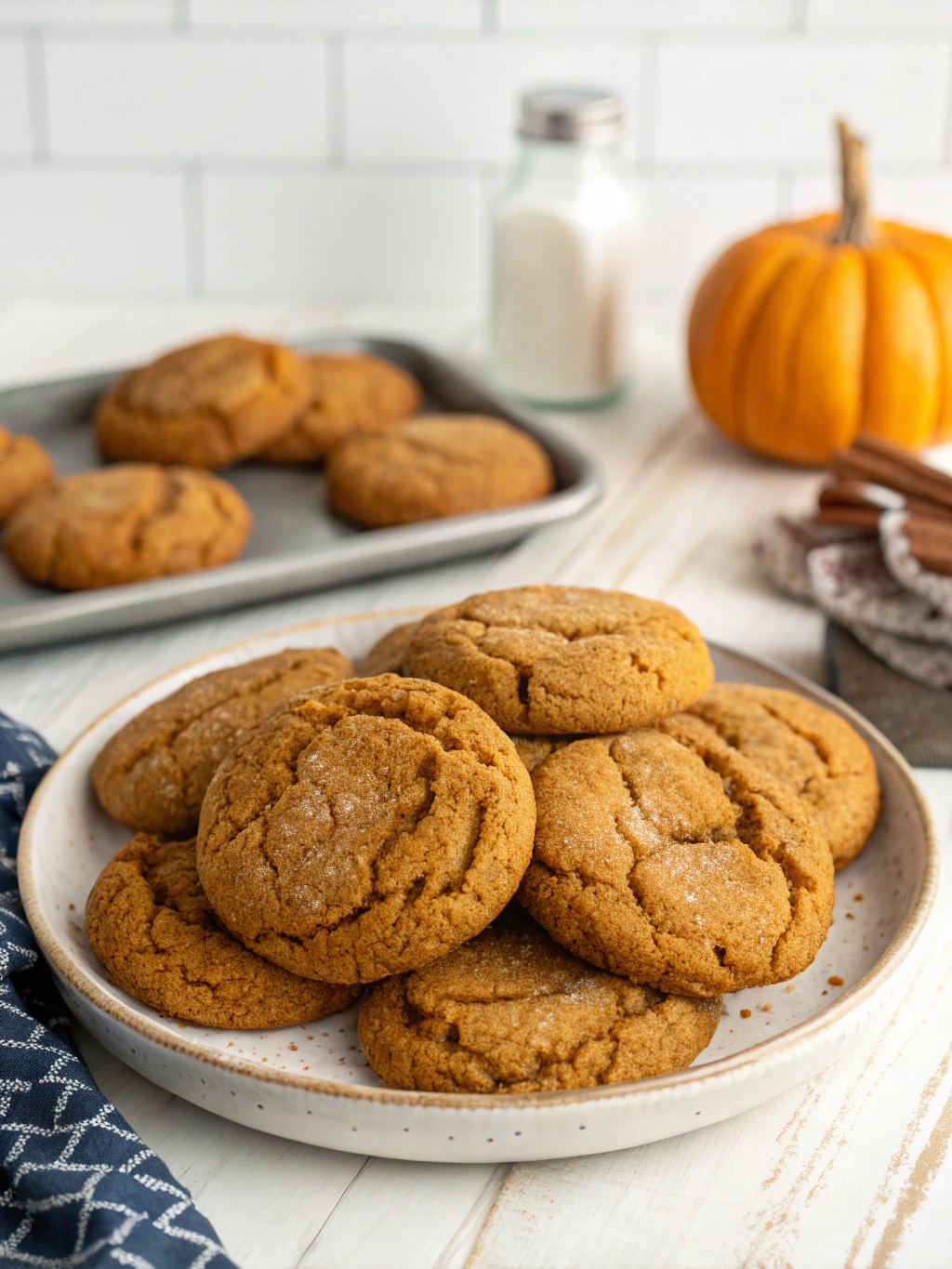 Pumpkin molasses cookies