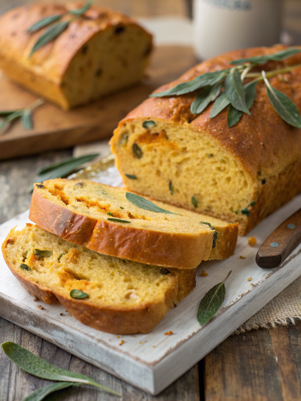 Savory Pumpkin and Sage Bread